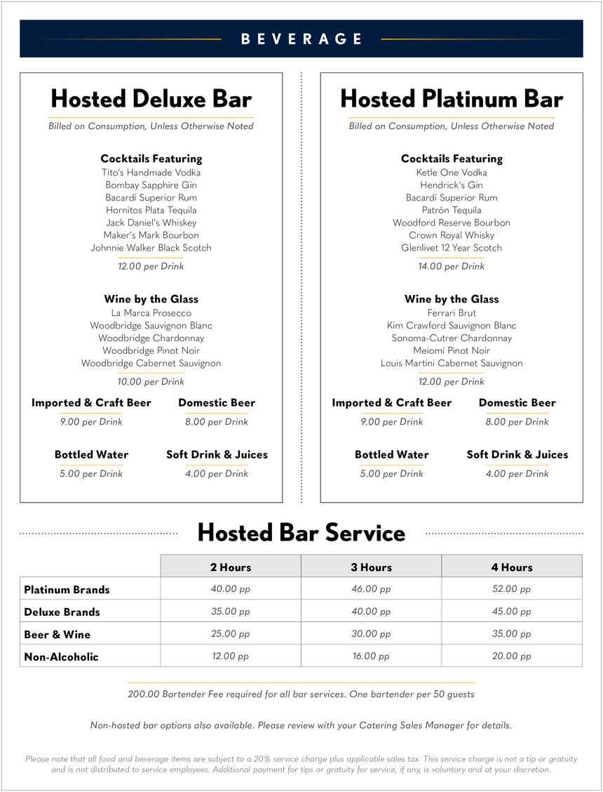 401 Collective Menu - Centreville Bank Stadium
